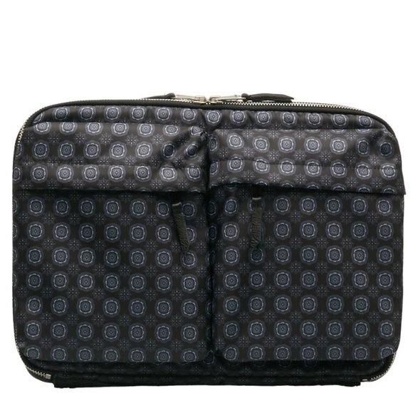 OTHERS | Bags | Beams Computer Case Navy Nylon Leather Ladies | Poshmark